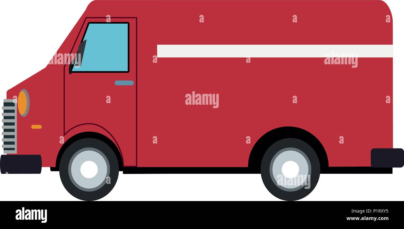Delivery van vehicle Stock Vector Image & Art - Alamy