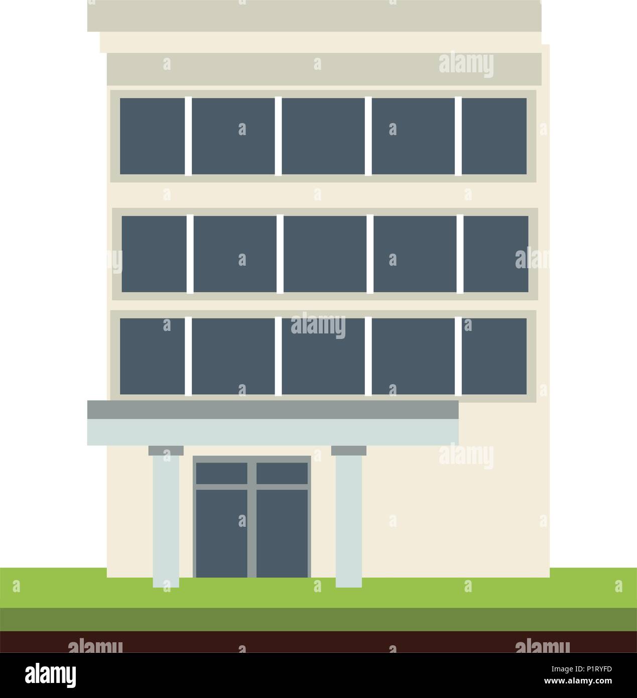 Edifice building isolated Stock Vector Image & Art - Alamy
