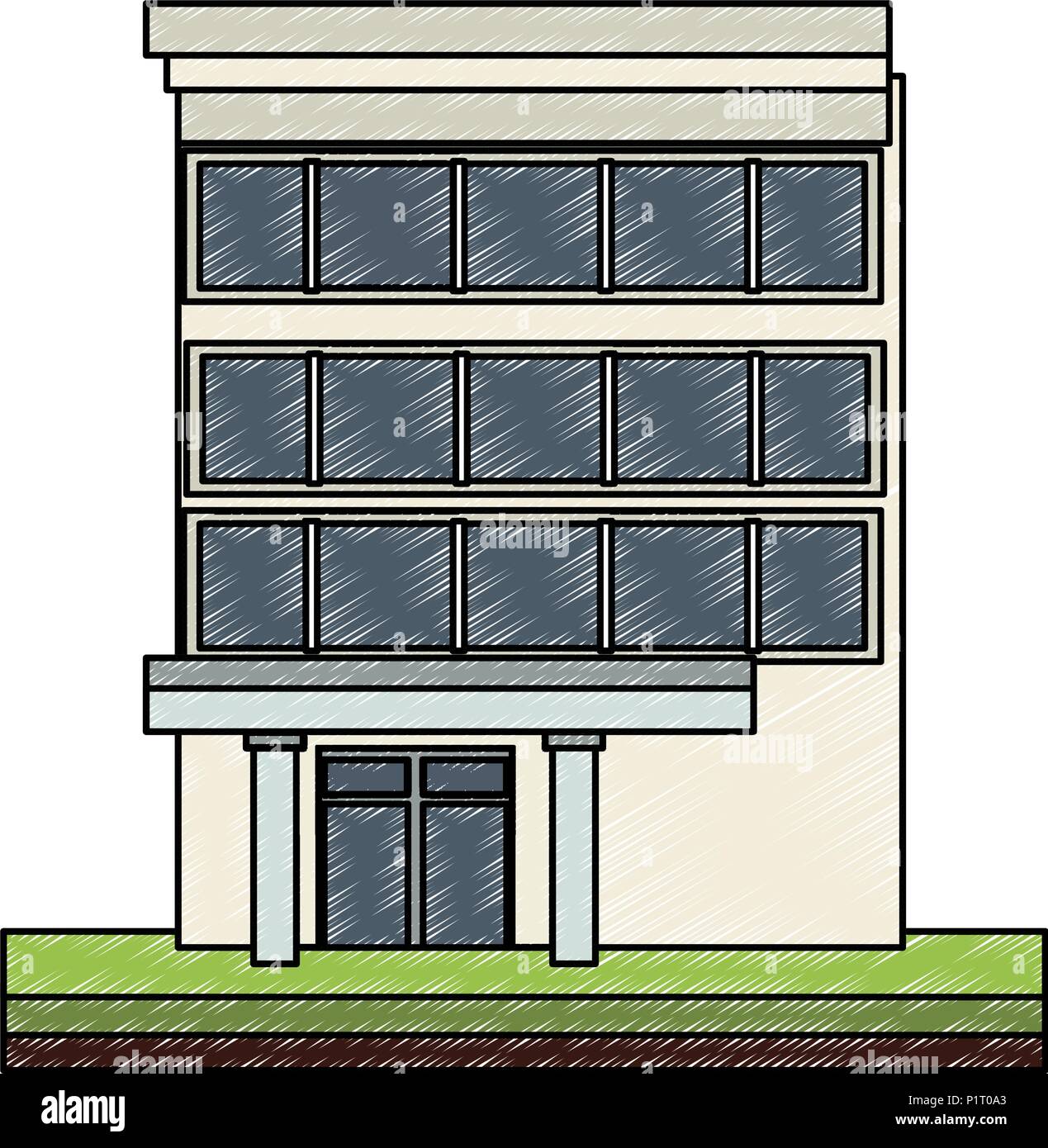 Edifice commercial Stock Vector Images - Alamy