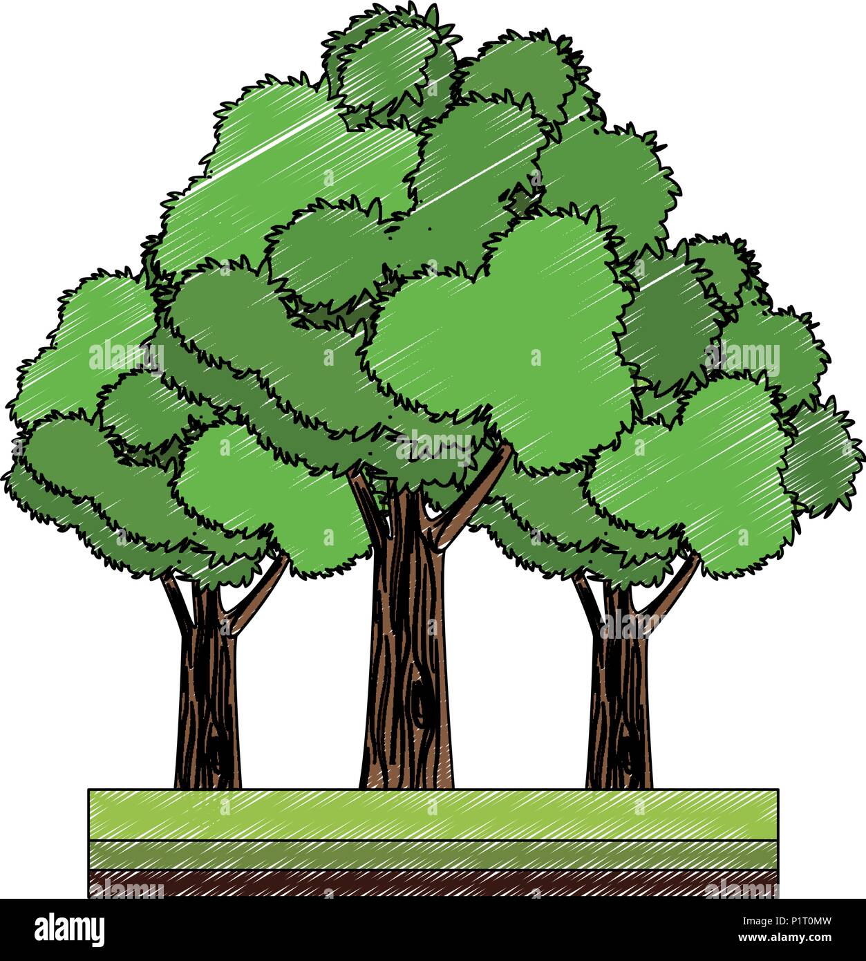 Colorful forest ground Stock Vector Images - Alamy