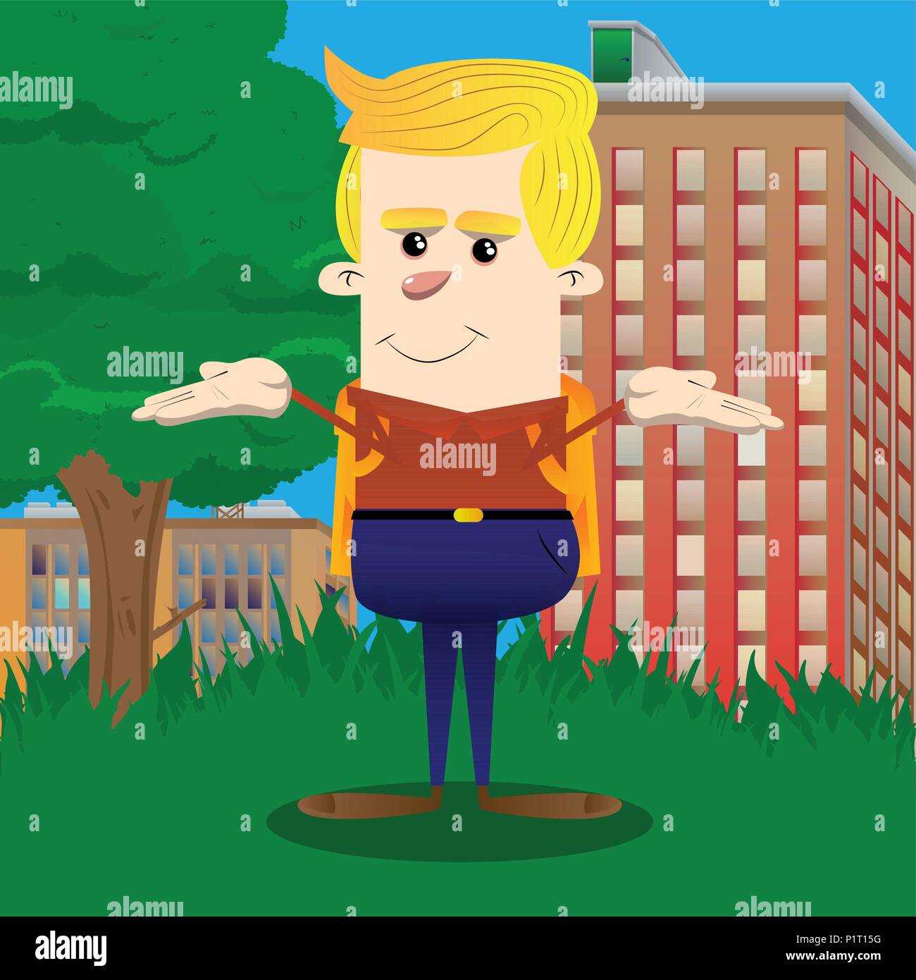 Cartoon boy asking question hi-res stock photography and images - Alamy