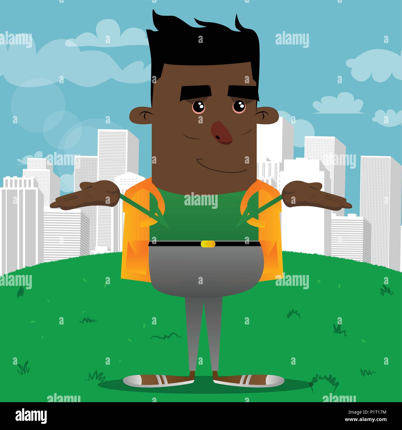 Cartoon boy asking question hi-res stock photography and images - Alamy