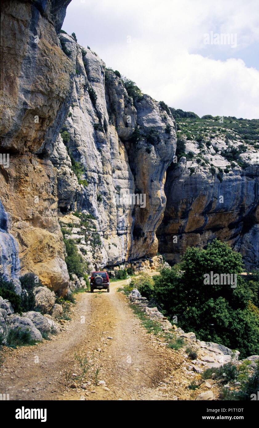 Noguera: "congost" Montsec de Rubies gorges (La Noguera Stock Photo - Alamy
