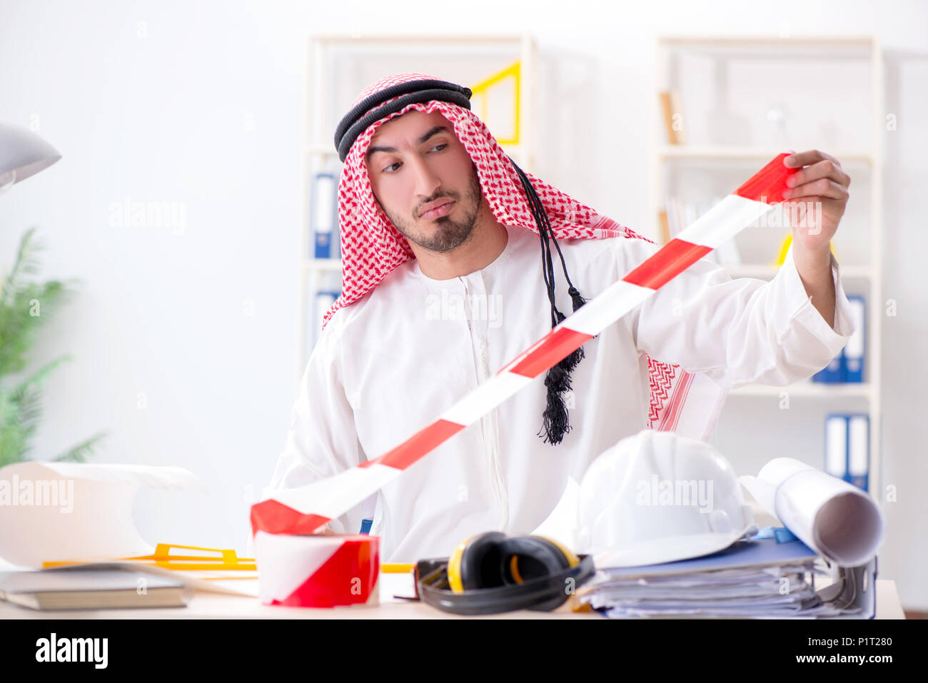 Arab engineer working on new project Stock Photo - Alamy
