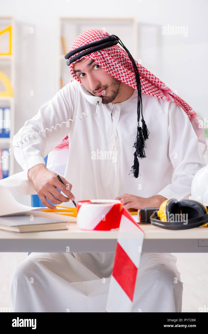 Arab engineer working on new project Stock Photo - Alamy