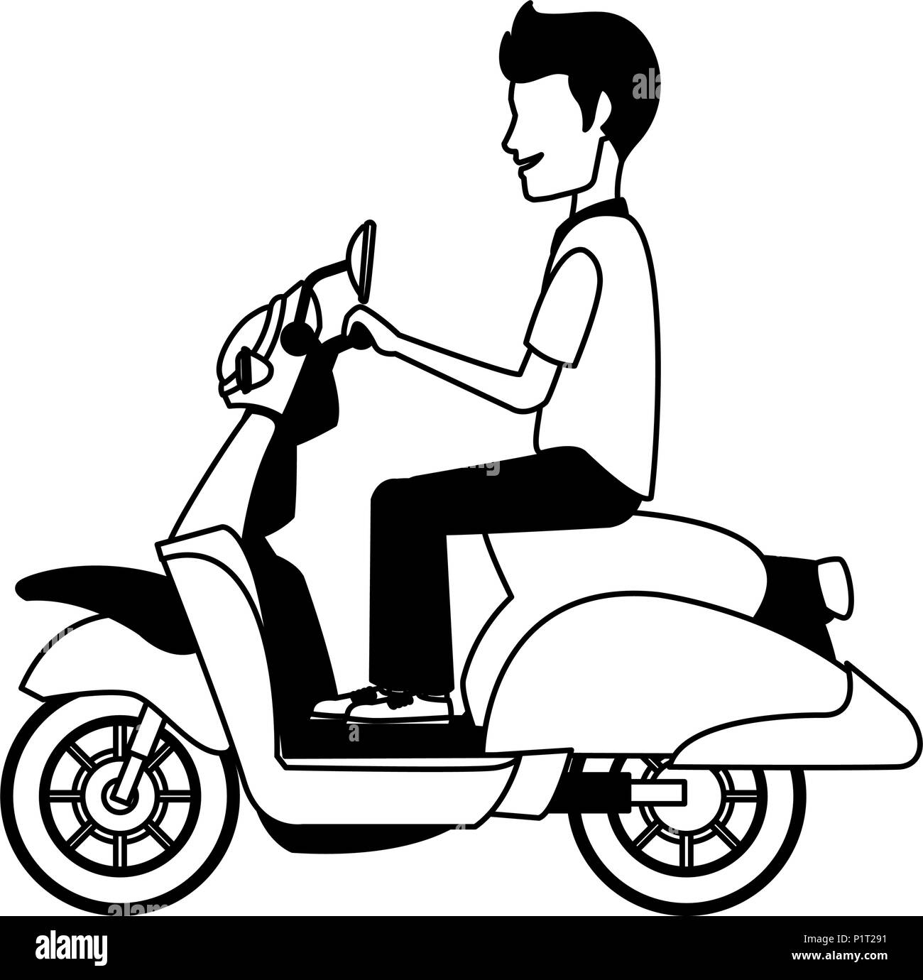 Young happy man driving Cut Out Stock Images & Pictures - Alamy