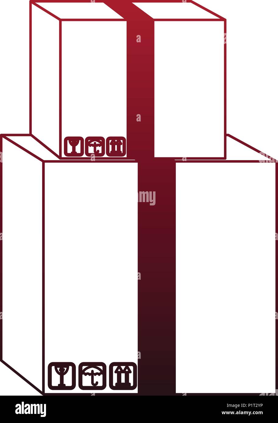 Stacked red Stock Vector Images - Alamy