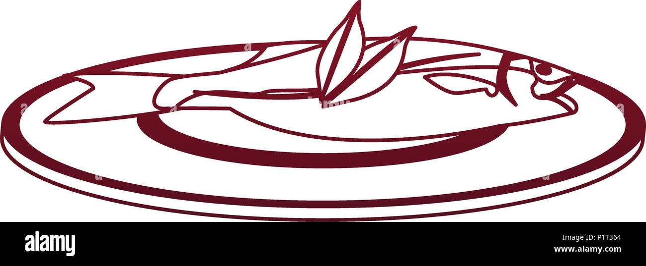 Grilled fish fillet on Stock Vector Images - Alamy