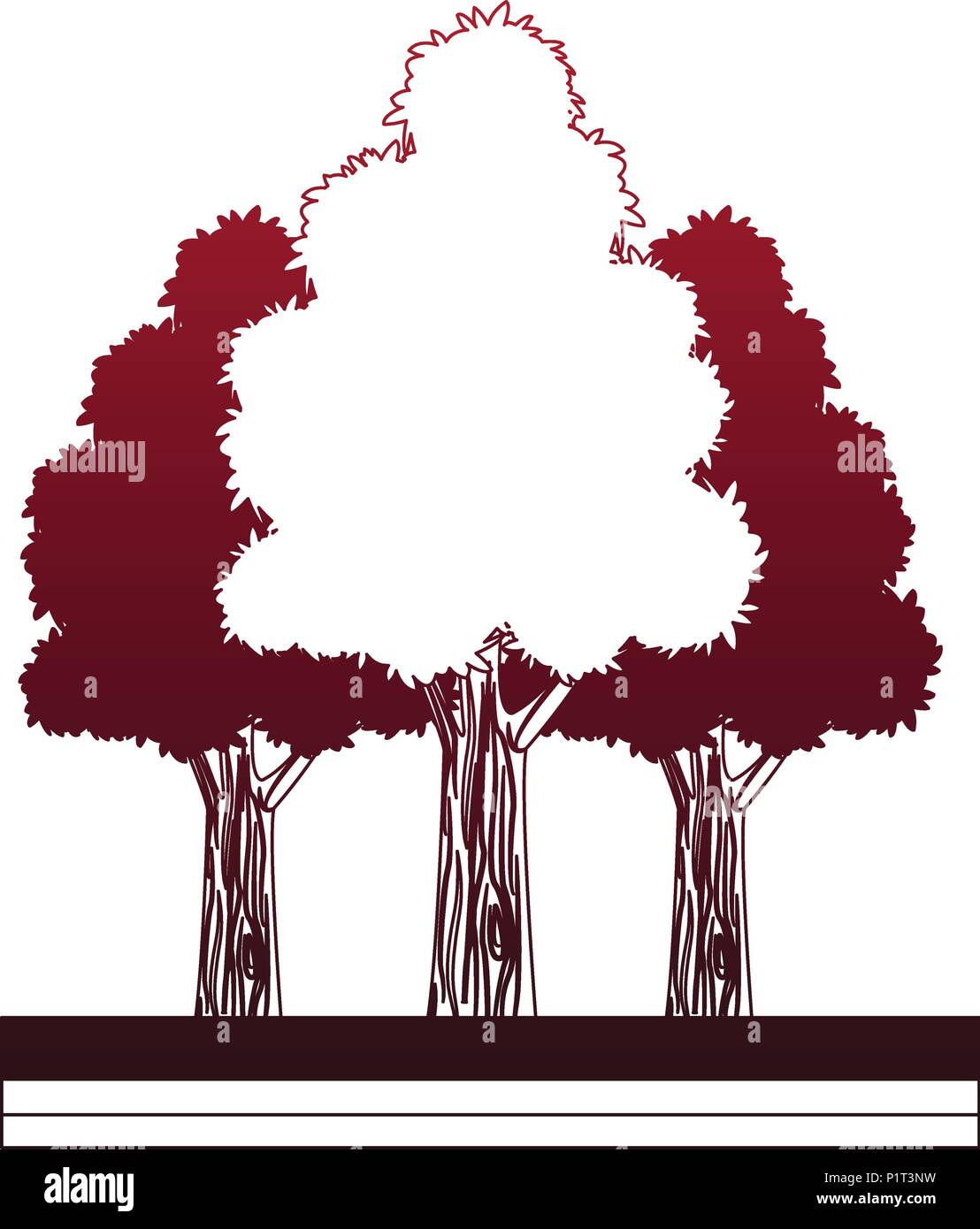 Red foliage on the ground Stock Vector Images - Alamy