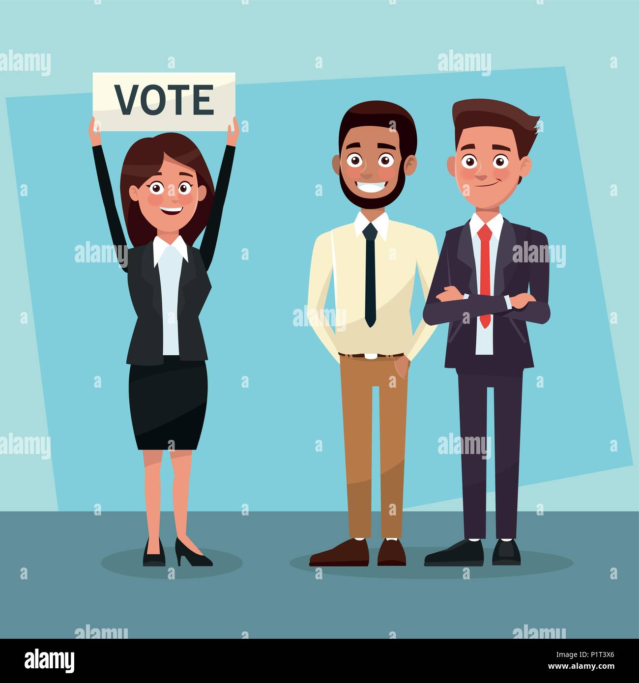 Campaign cartoons Stock Vector Images - Alamy