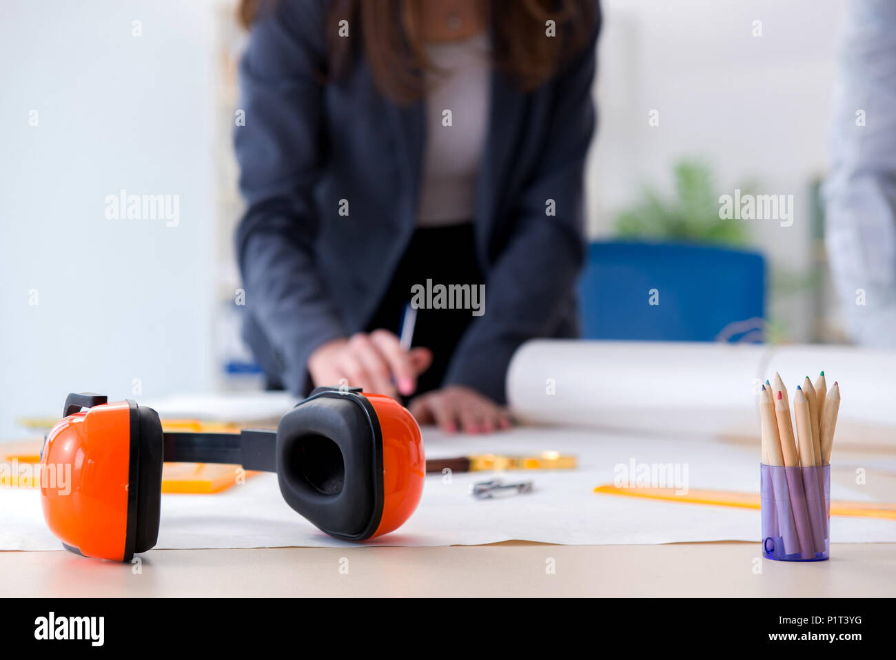 Engineers working on new project Stock Photo - Alamy