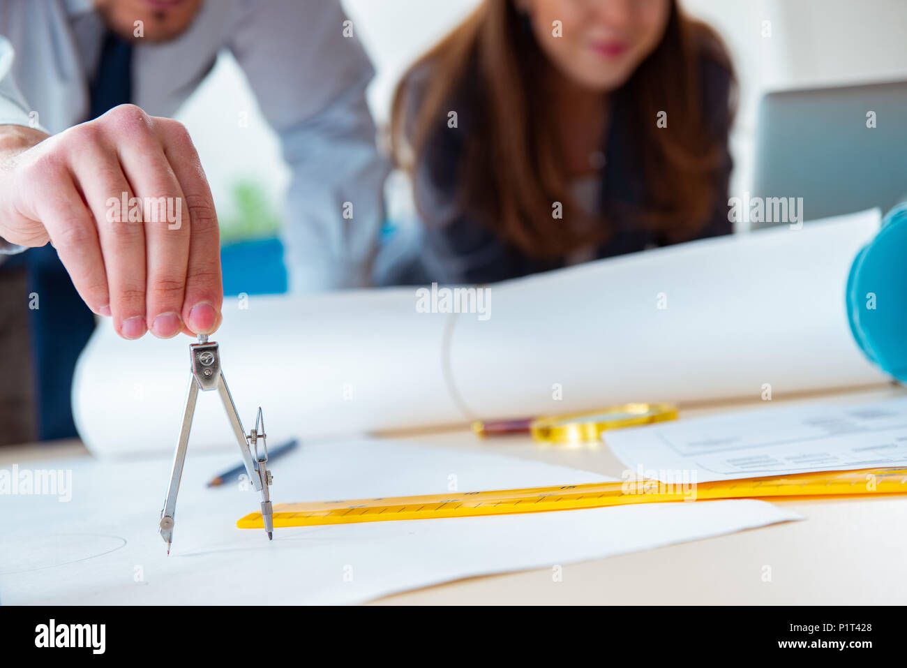 Engineers working on new project Stock Photo - Alamy