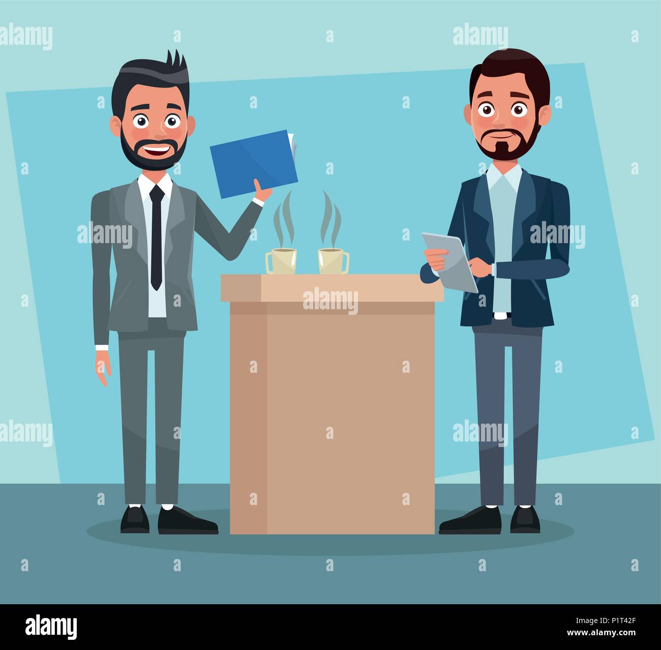 Business people talking Stock Vector Image & Art - Alamy