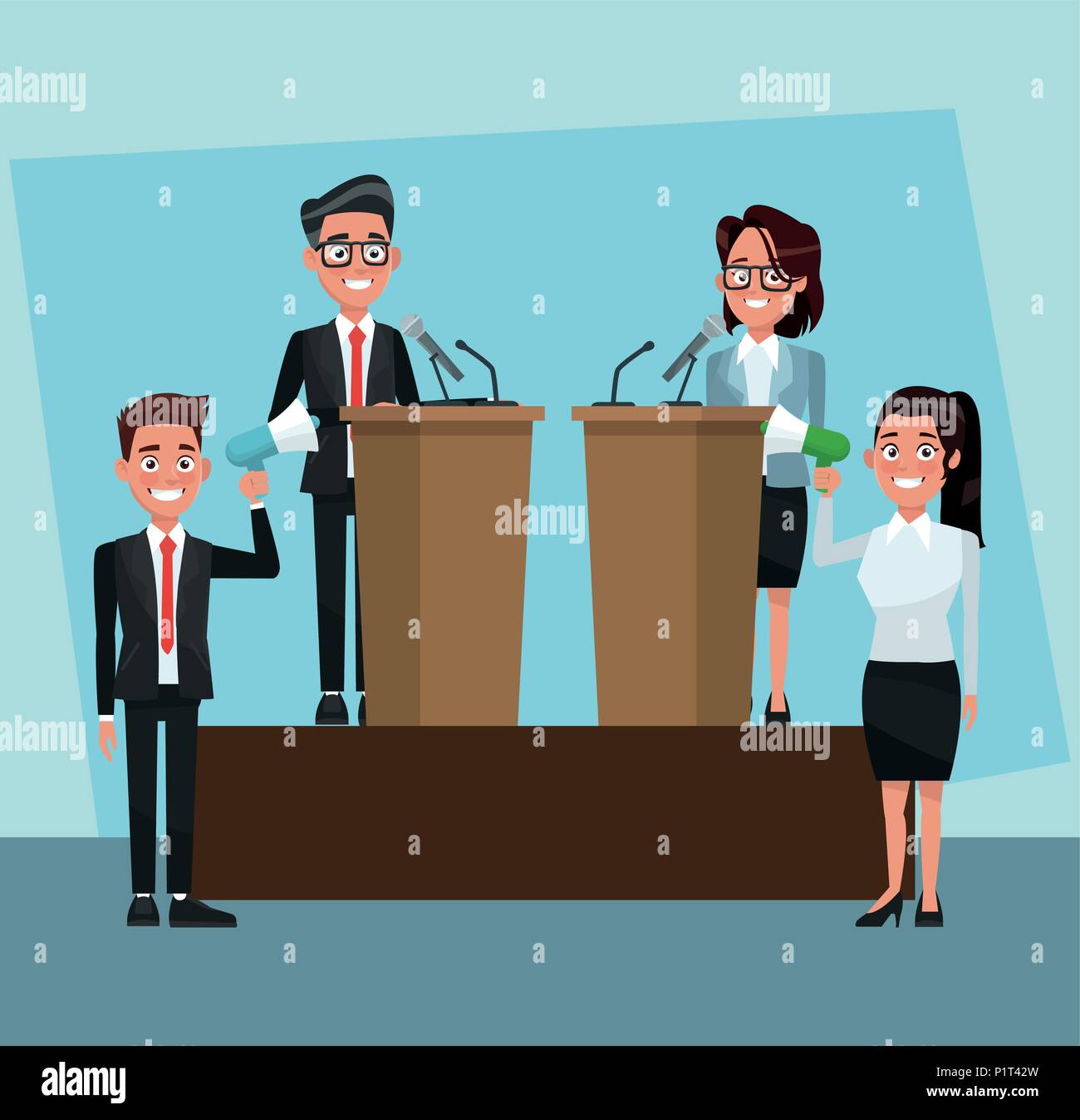 Political cartoons government Stock Vector Images - Alamy