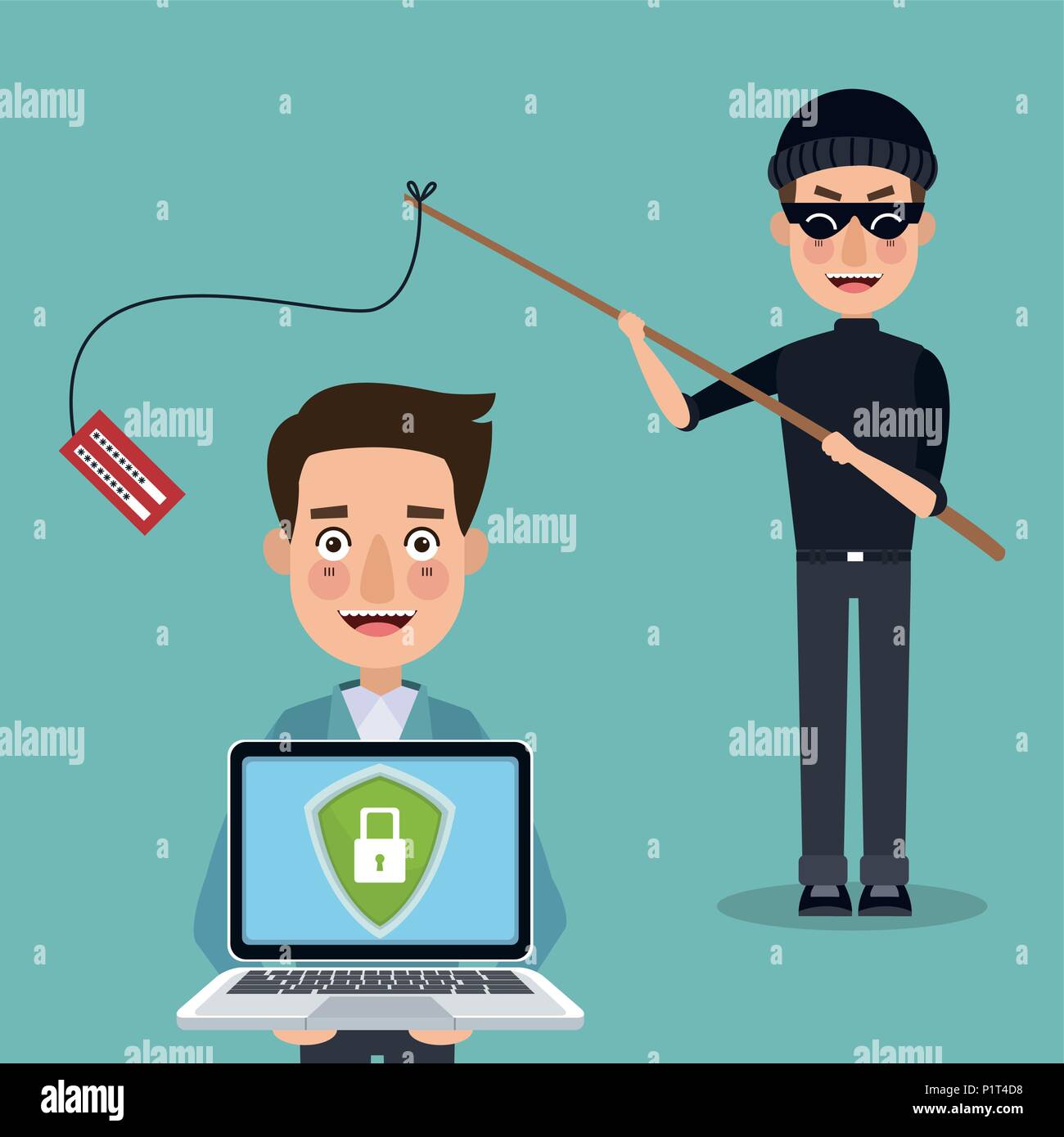 Hacker And Security System Stock Vector Image And Art Alamy