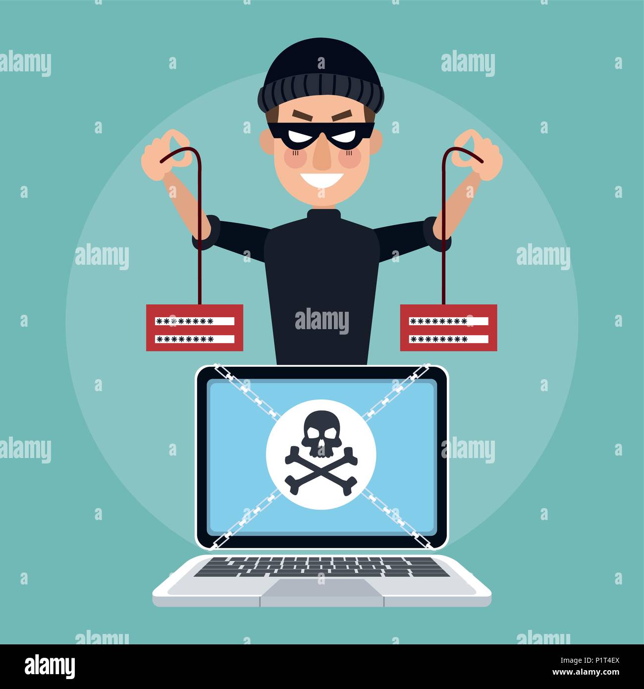 Hacker And Security System Stock Vector Image And Art Alamy