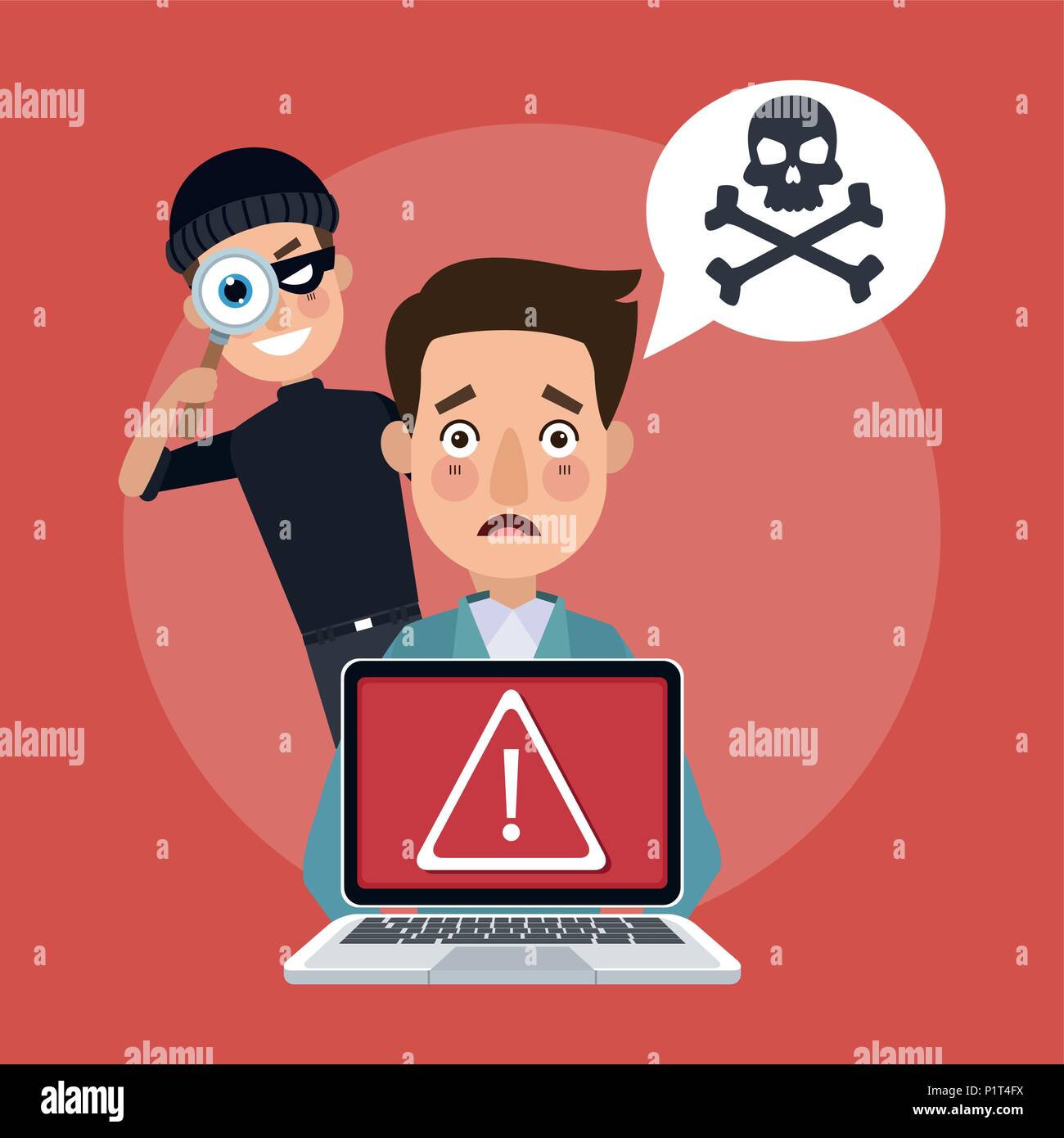 Hacker And Security System Stock Vector Image And Art Alamy