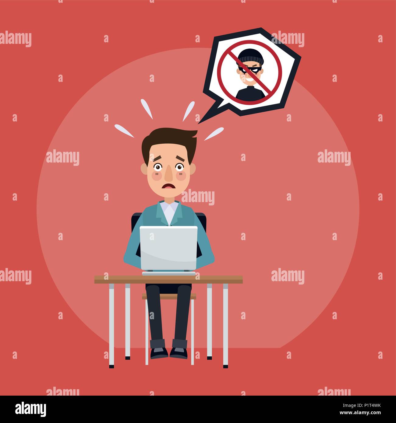 Hacker And Security System Stock Vector Image And Art Alamy