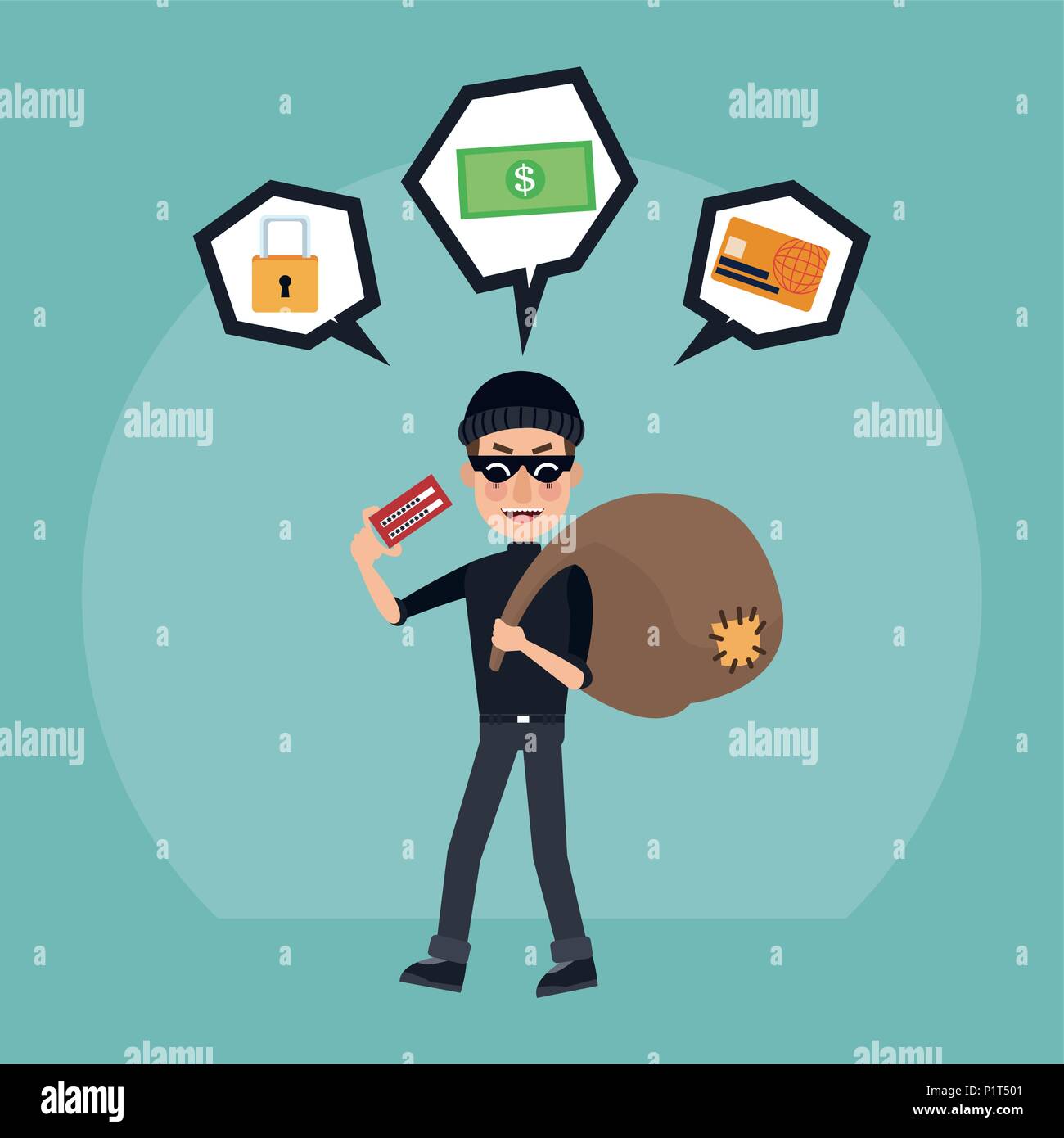 Hacker And Security System Stock Vector Image And Art Alamy