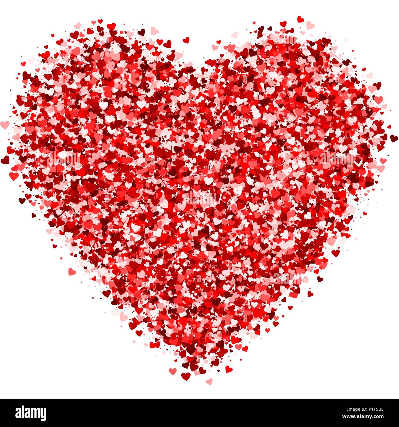 Little red shiny hearts hi-res stock photography and images - Alamy