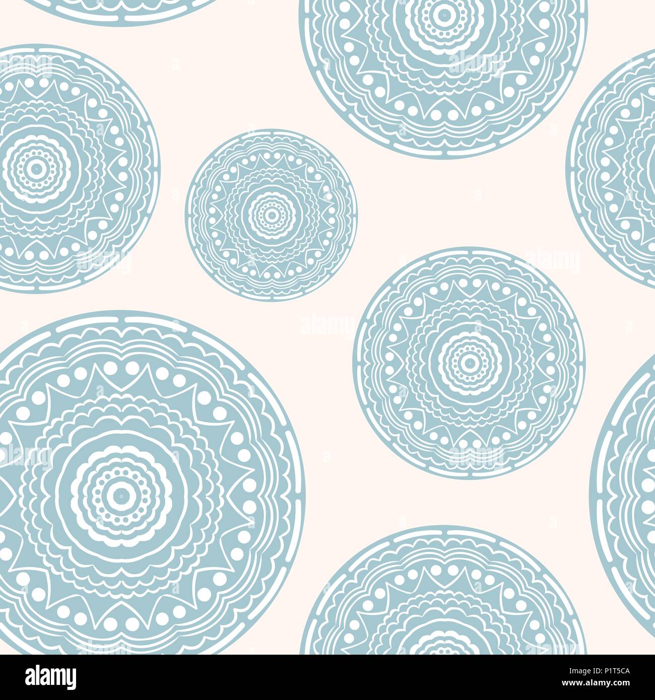 Seamless pattern with curly circles, pastel colours Stock Vector Image ...