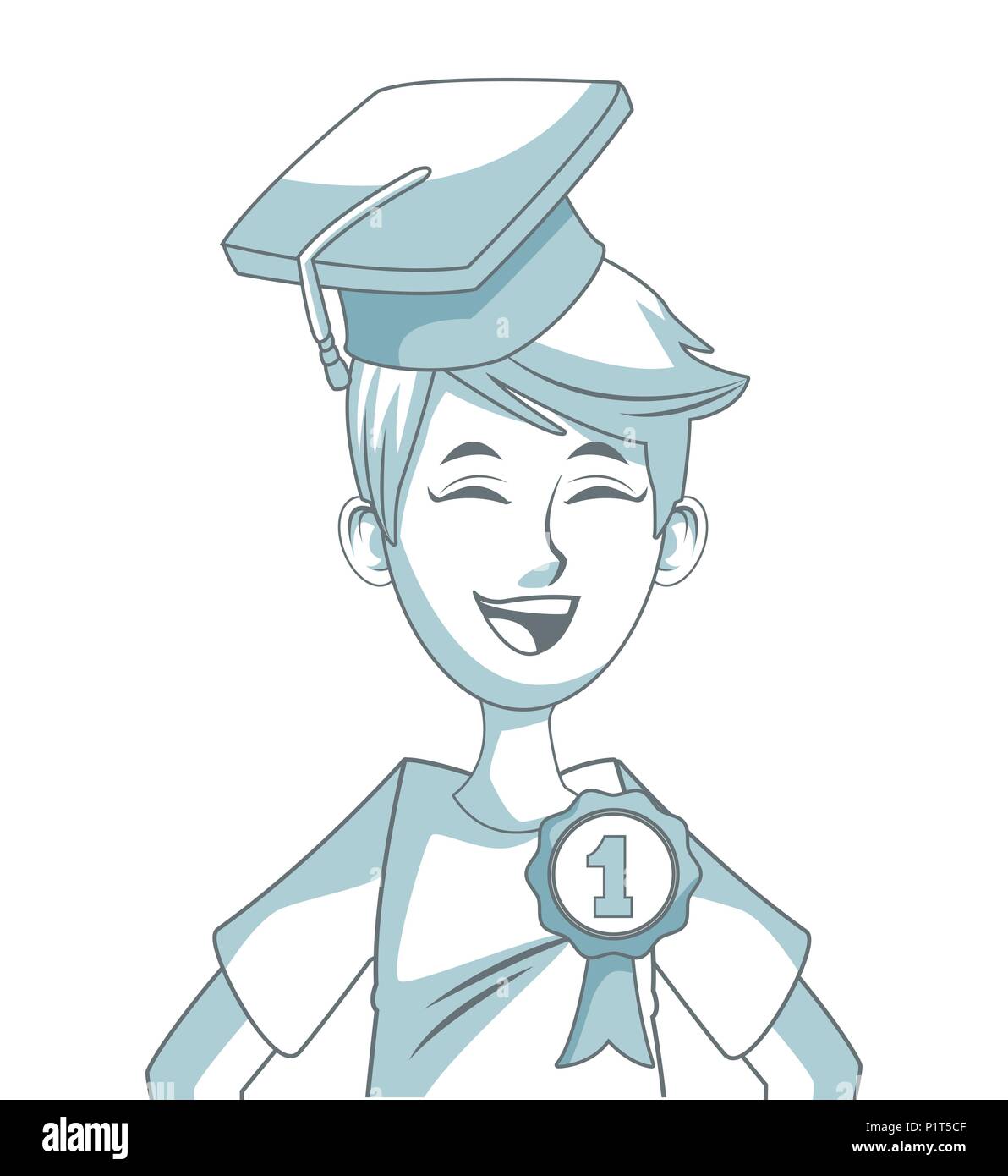 Happy student boy cartoon Stock Vector Image & Art - Alamy