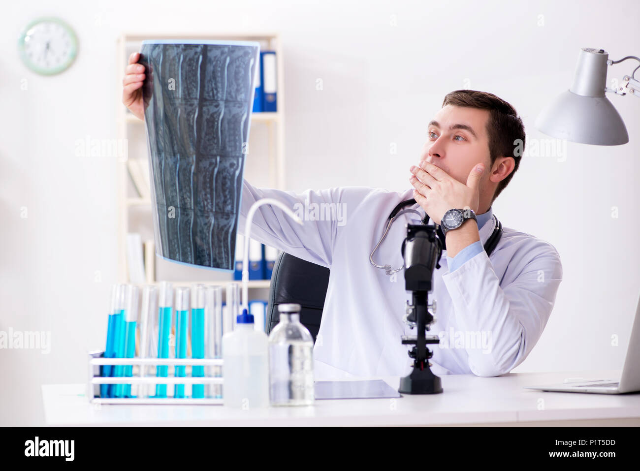 Lab looking at ct scan researcher hi-res stock photography and images ...