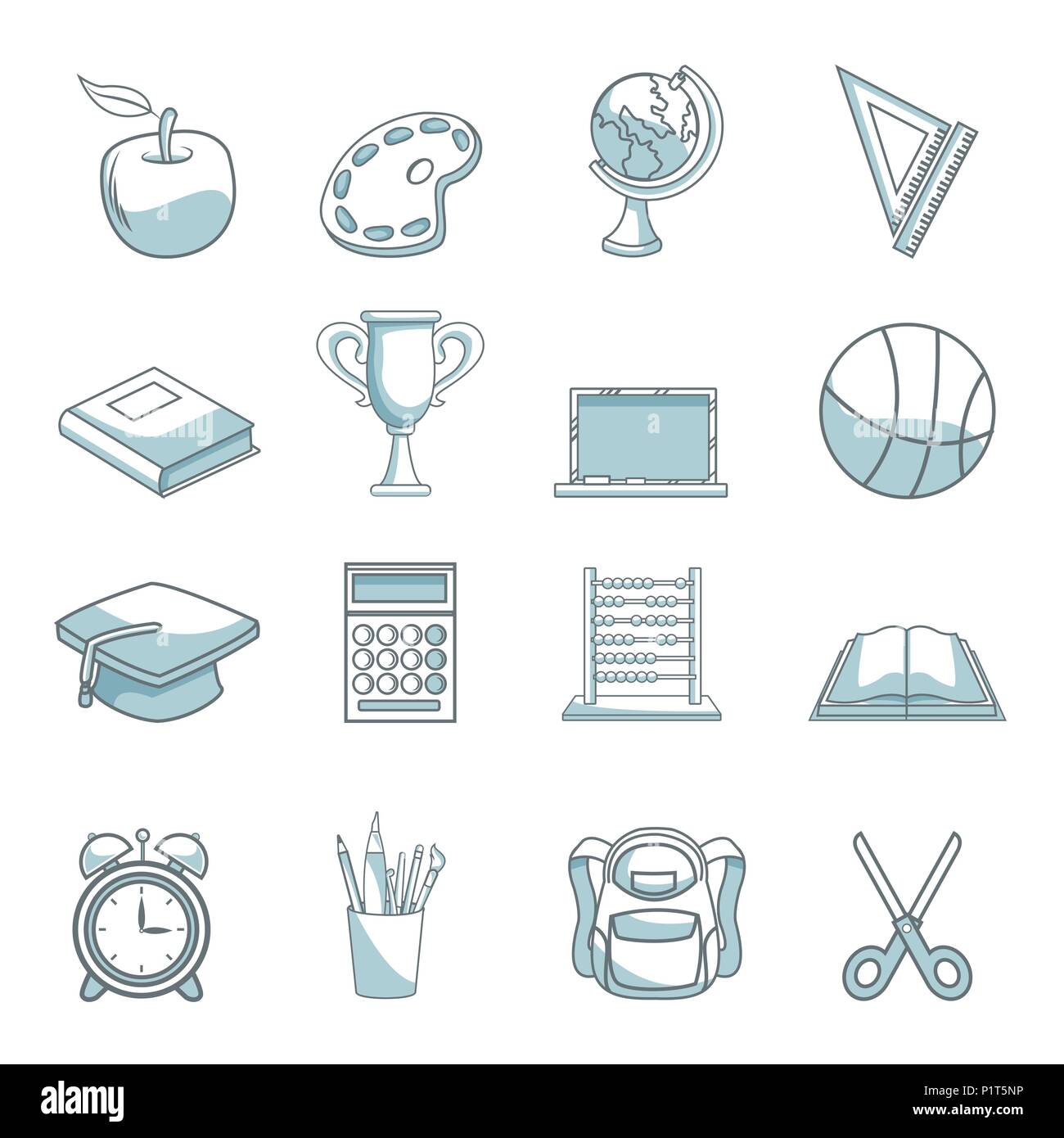 Set of school elements Stock Vector Image & Art - Alamy