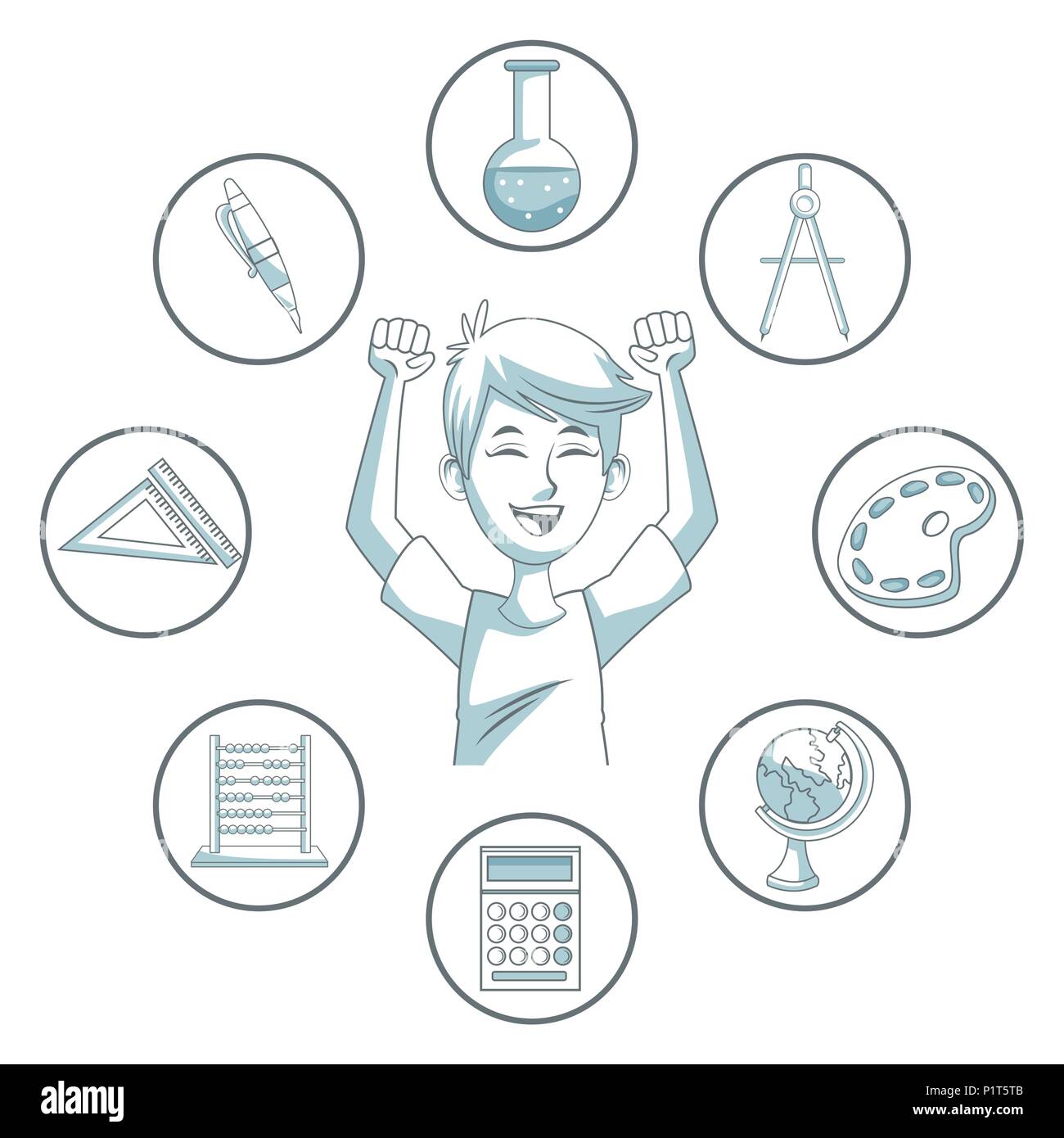 Set of school elements Stock Vector Image & Art - Alamy