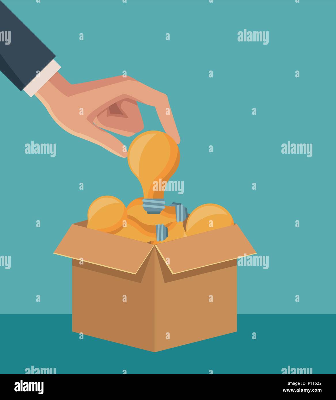 Bulb big ideas Stock Vector Images - Alamy