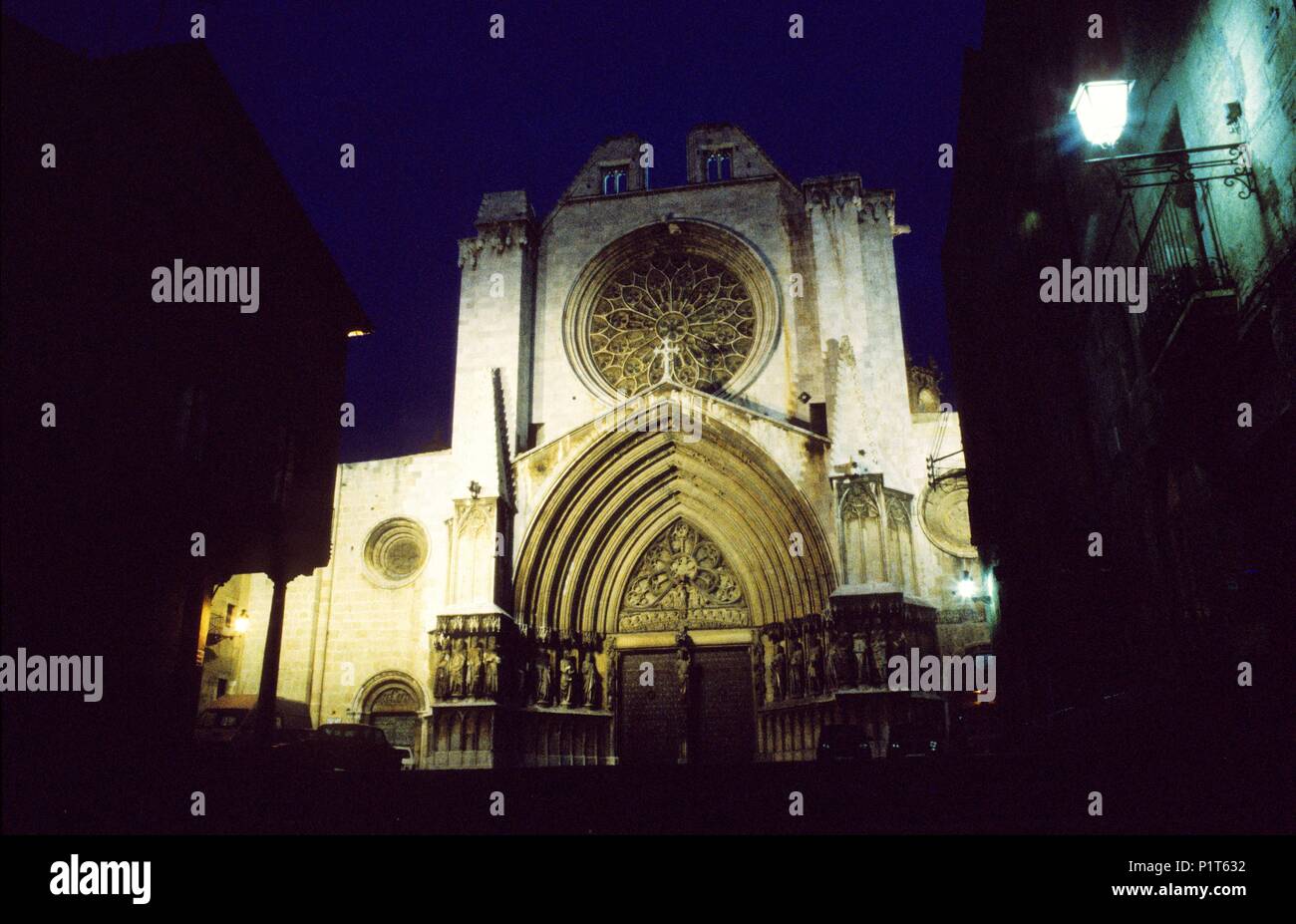 Cathedral and square (gothic architecture Stock Photo - Alamy