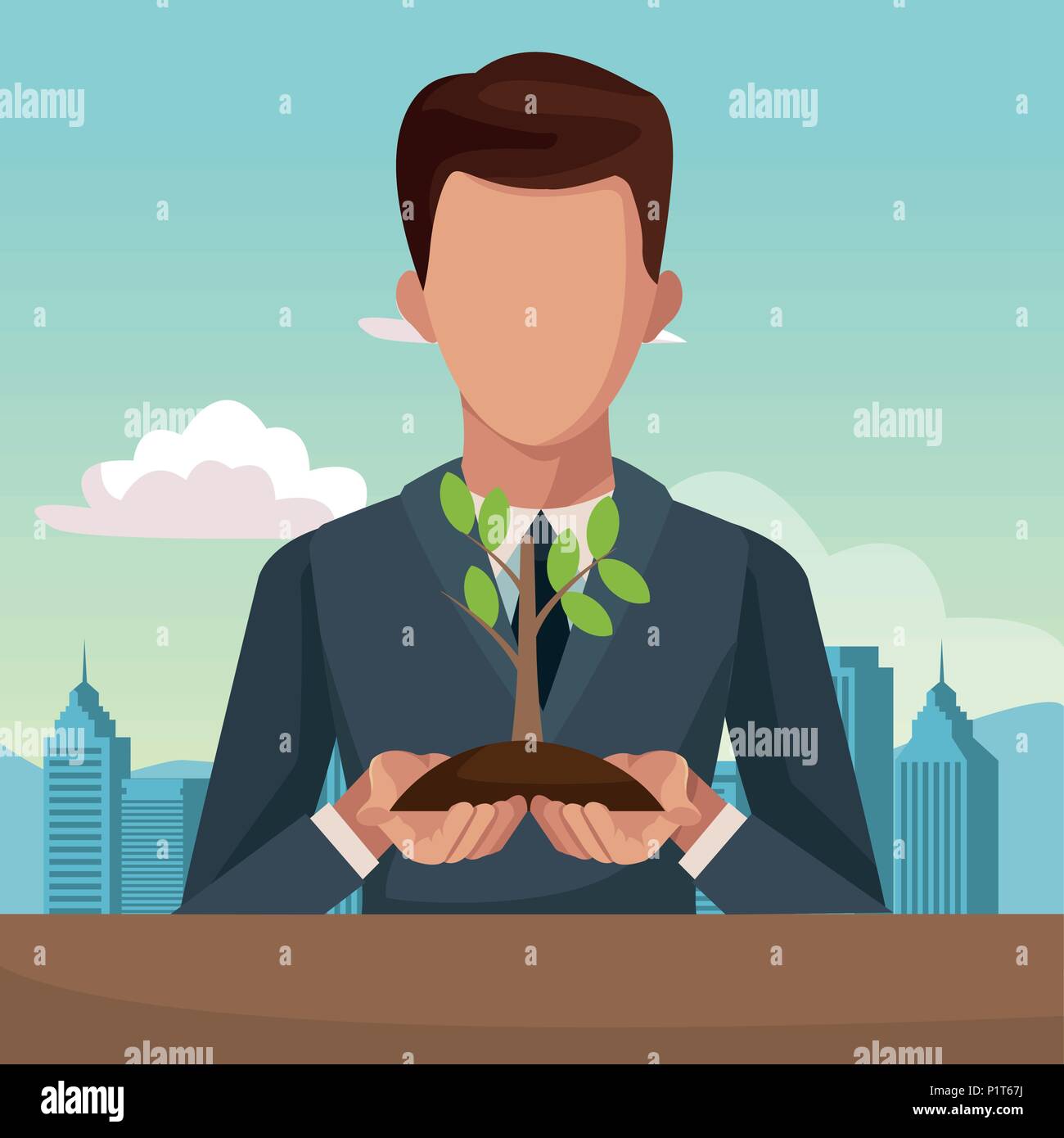 Businessman making money Stock Vector Image & Art - Alamy