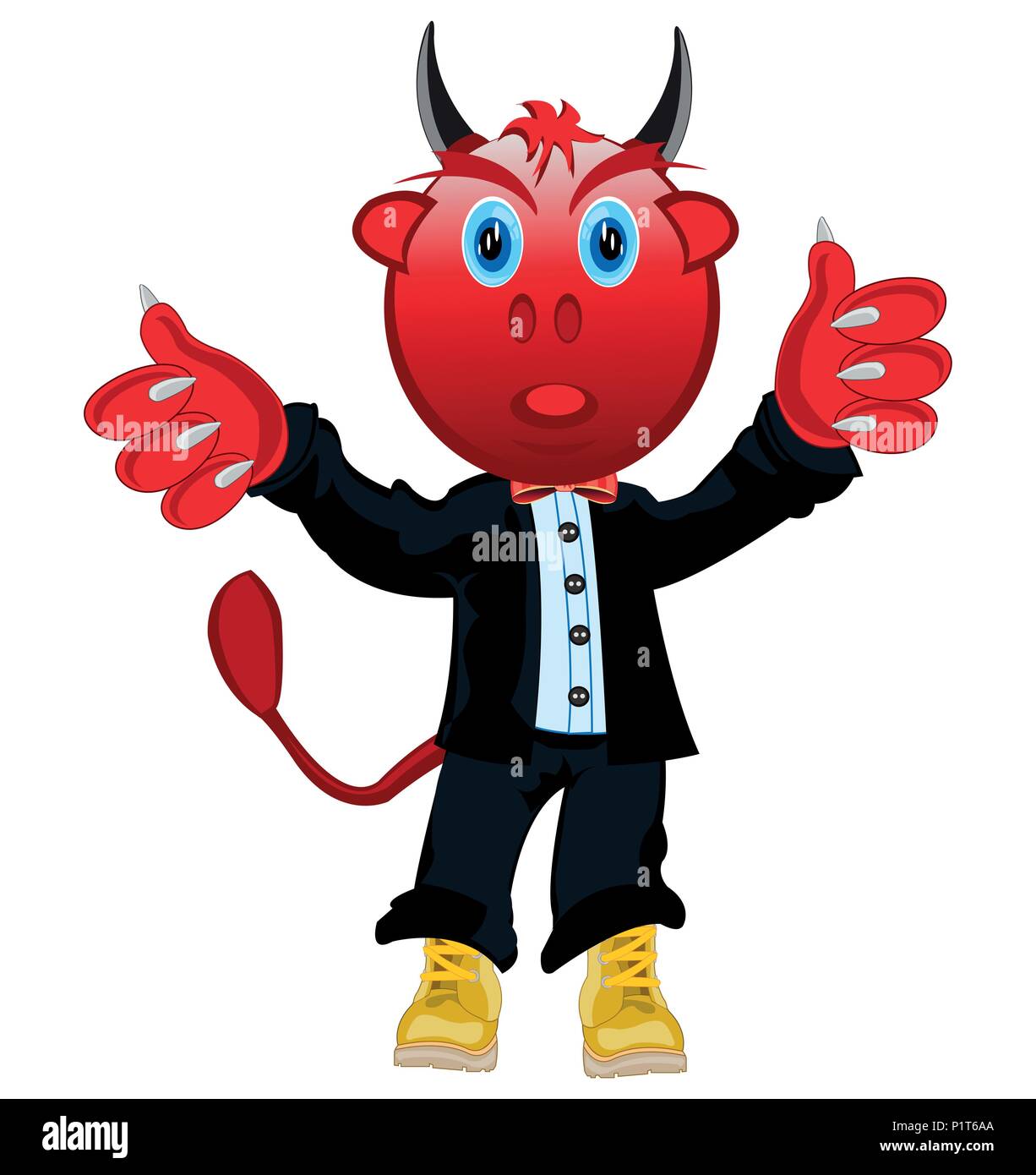 Devil in suit Stock Vector Image & Art - Alamy