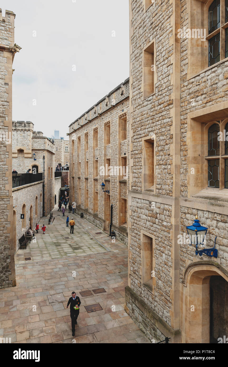 Old buildings and towers in the inner ward area of Royal Palace and ...