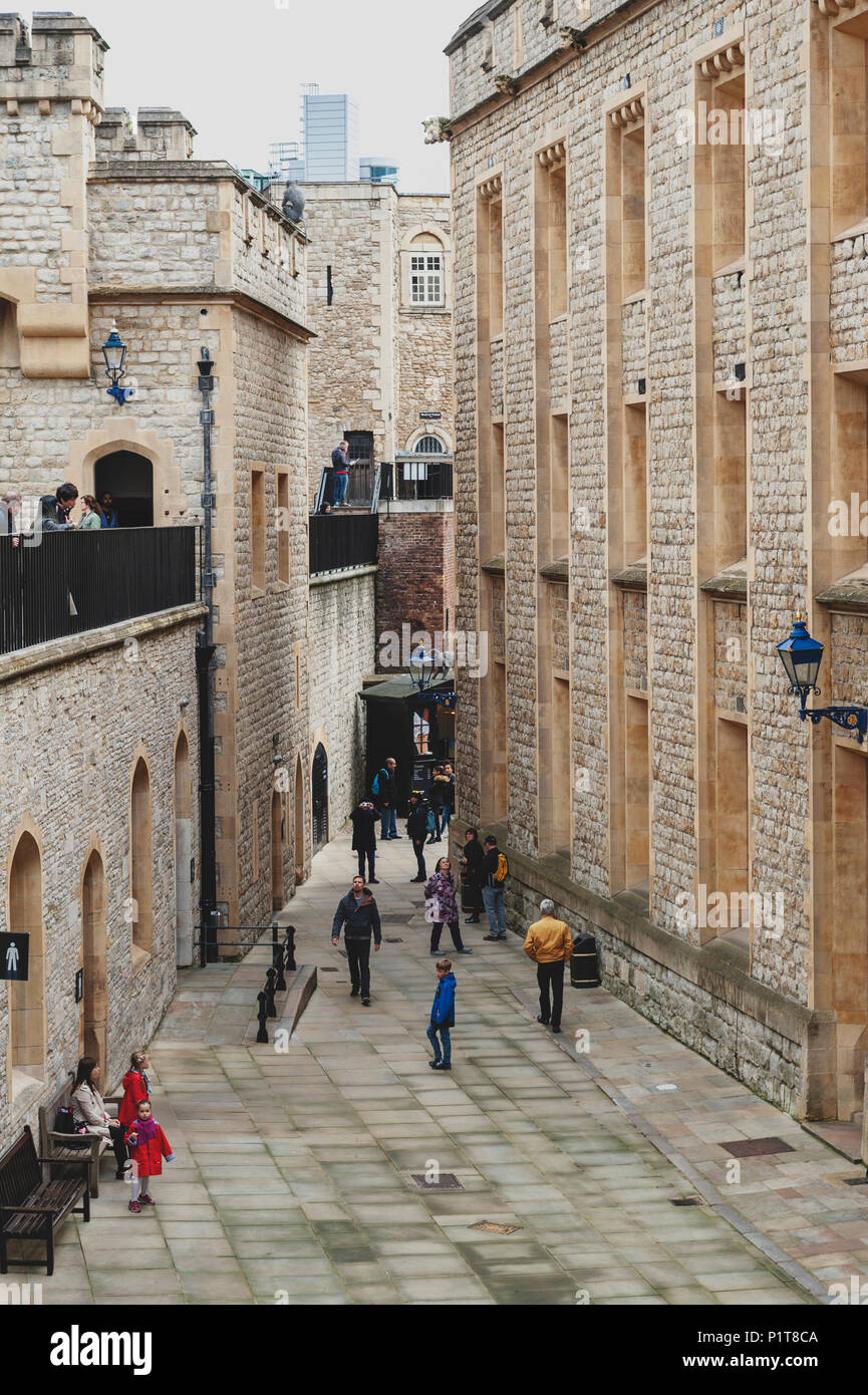 Old buildings and towers in the inner ward area of Royal Palace and ...