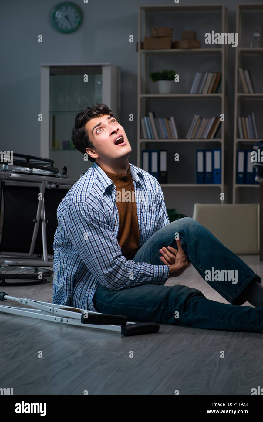 Man Falling Off Chair High Resolution Stock Photography and Images - Alamy
