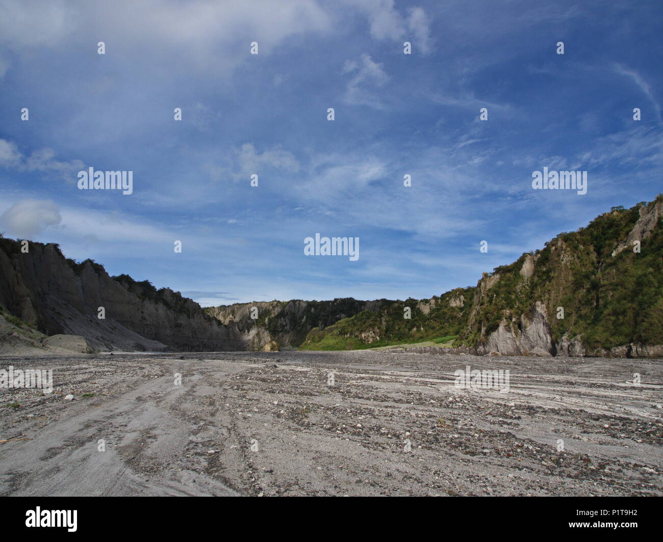 Stone and Mountain on the way to Pinatubo Volcano. Travel in Clark ...