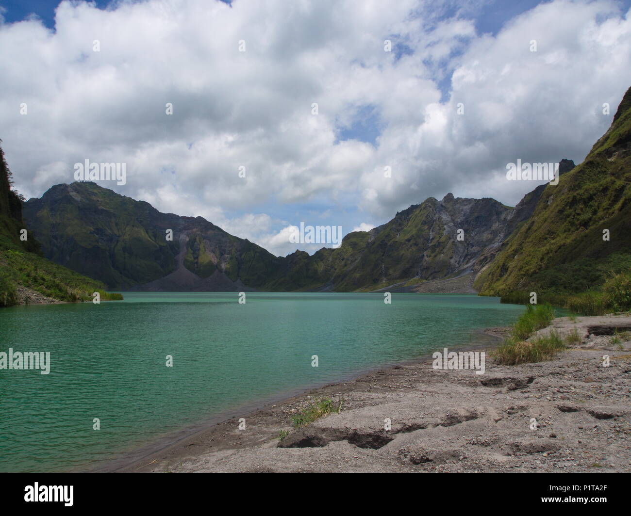 The Sulfur Lake of Pinatubo Volcano. Travel in Clark, Philippines in ...