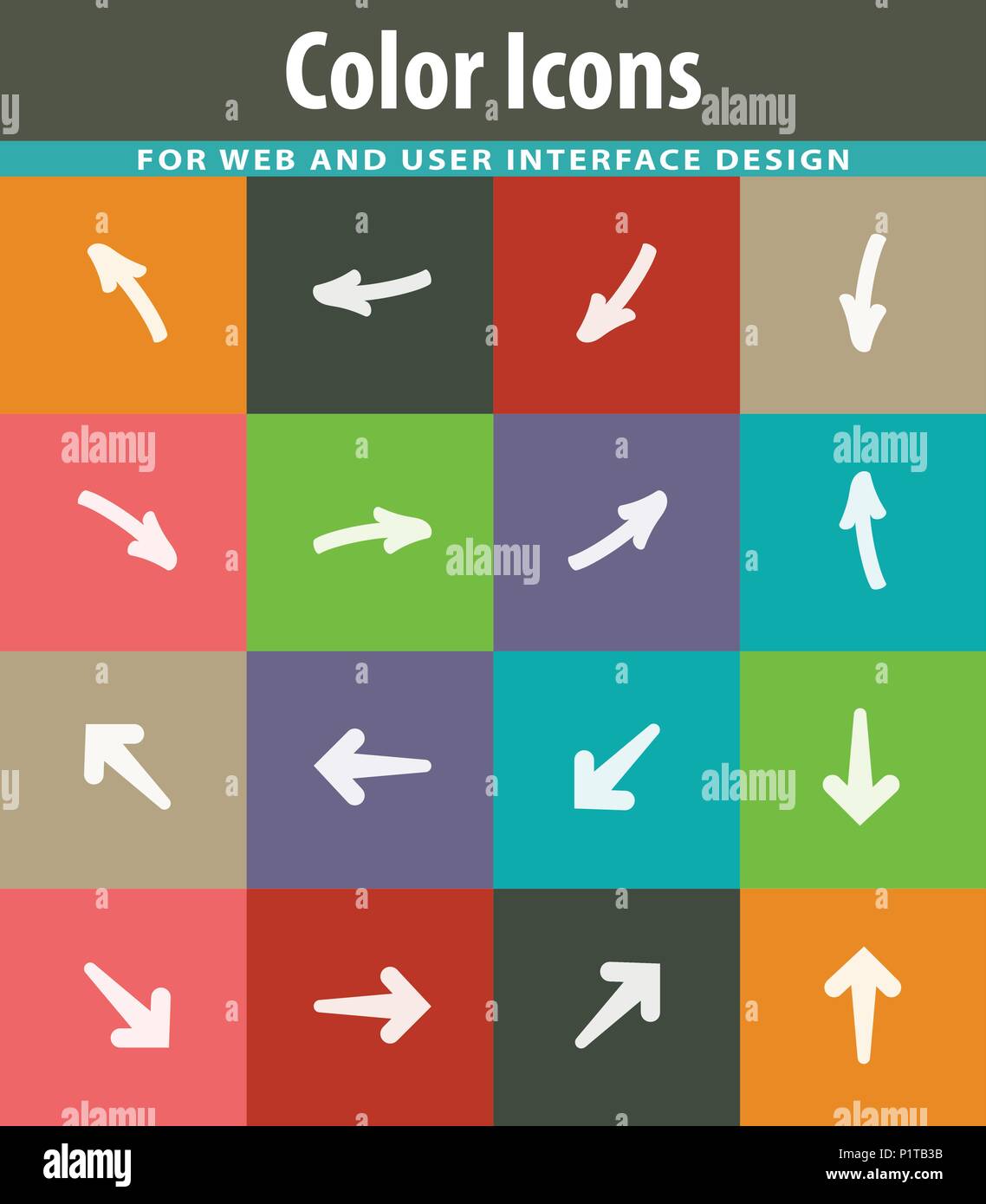 Arrows vector icons for user interface design Stock Vector Image & Art ...