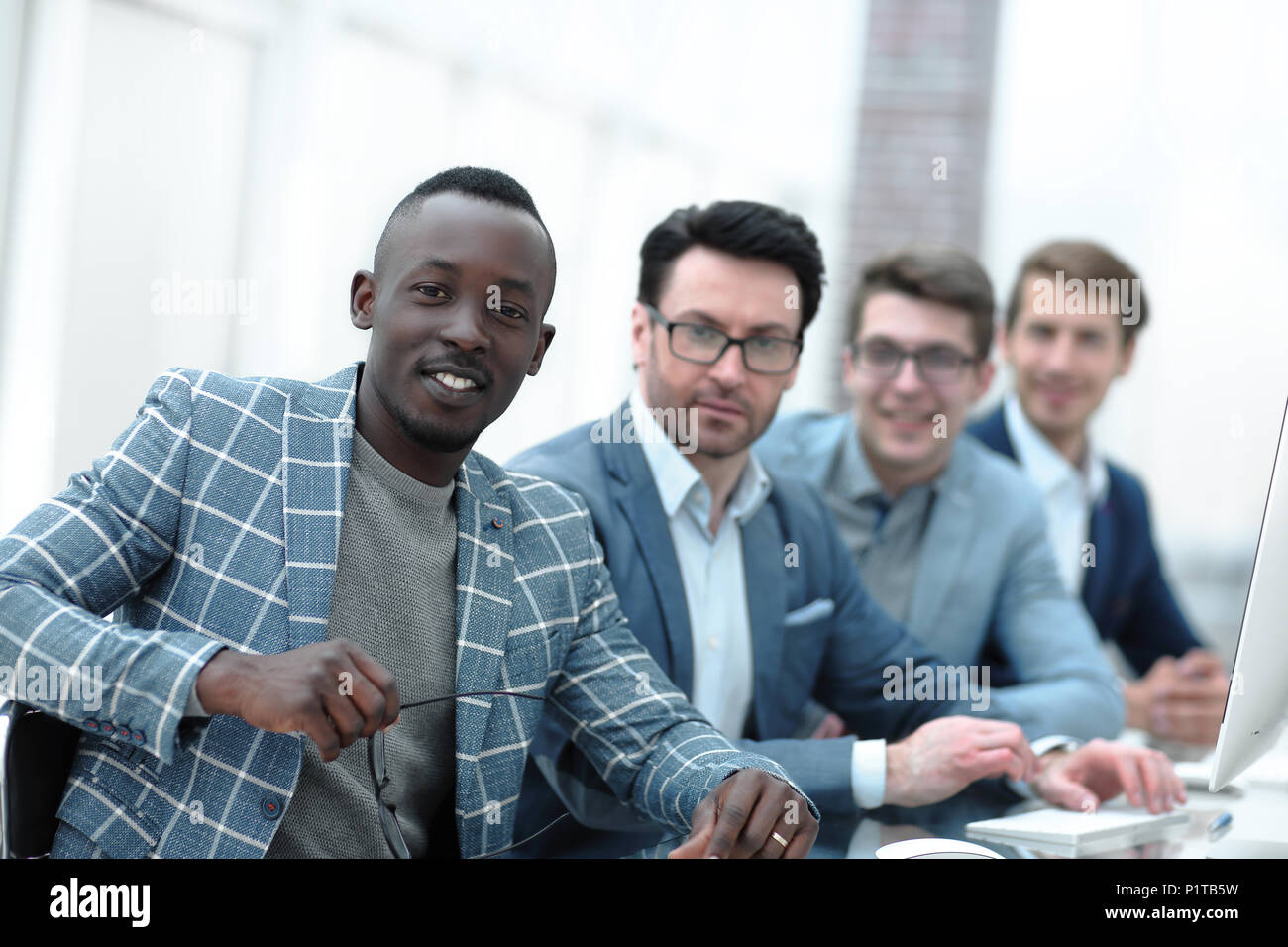 portrait of an international business team Stock Photo - Alamy