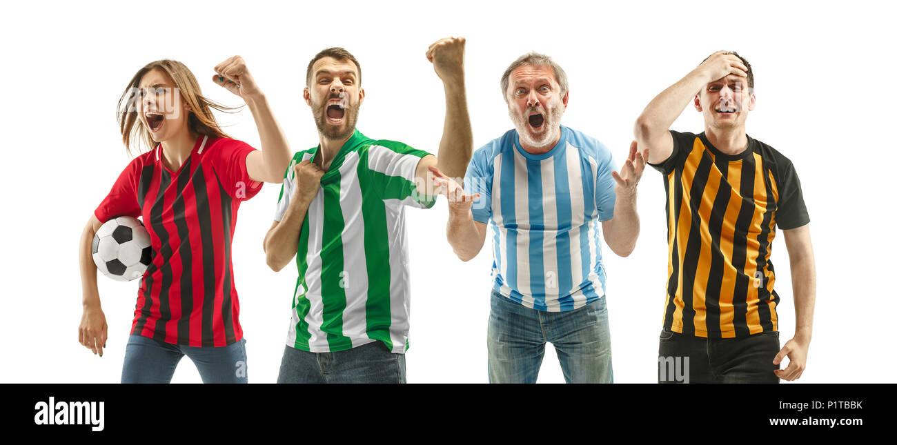 Watching tv football fans Cut Out Stock Images & Pictures - Alamy