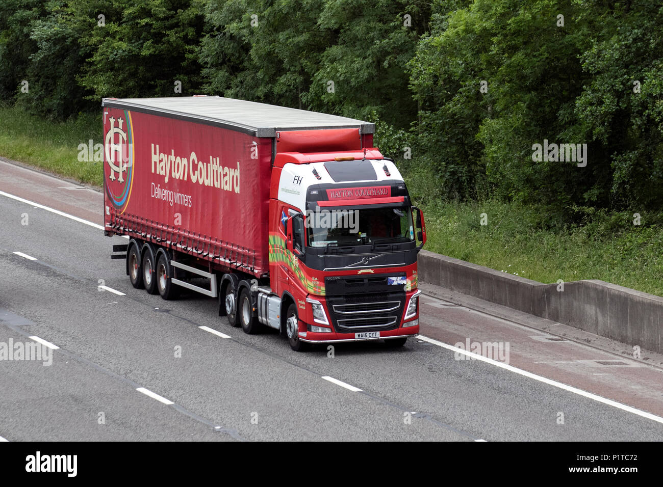 Red Hayton Coulthard lorry Shipping freight, Volvo Heavy Haulage trucks ...