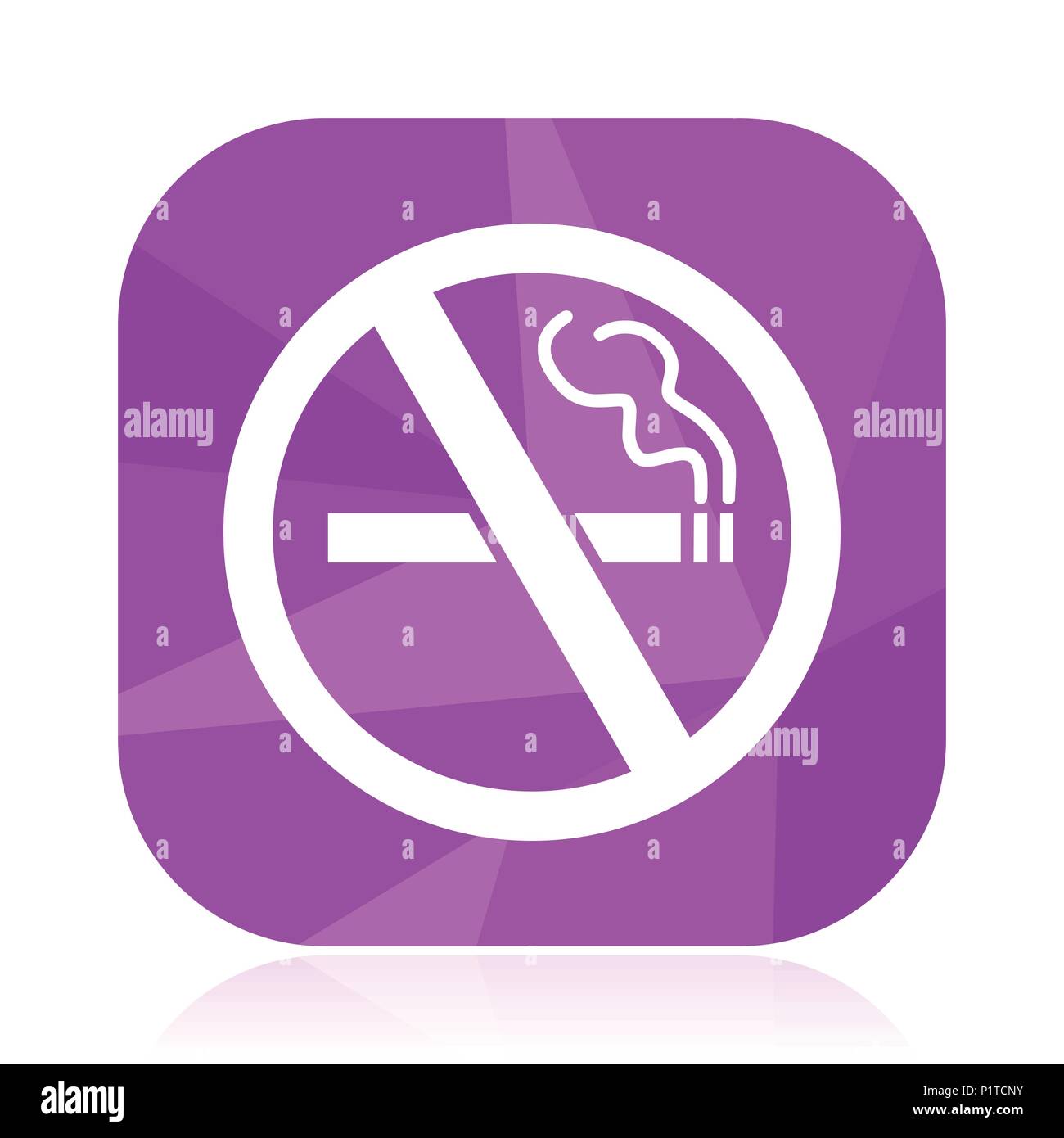 Prohibition sign for cigarettes Stock Vector Images - Alamy