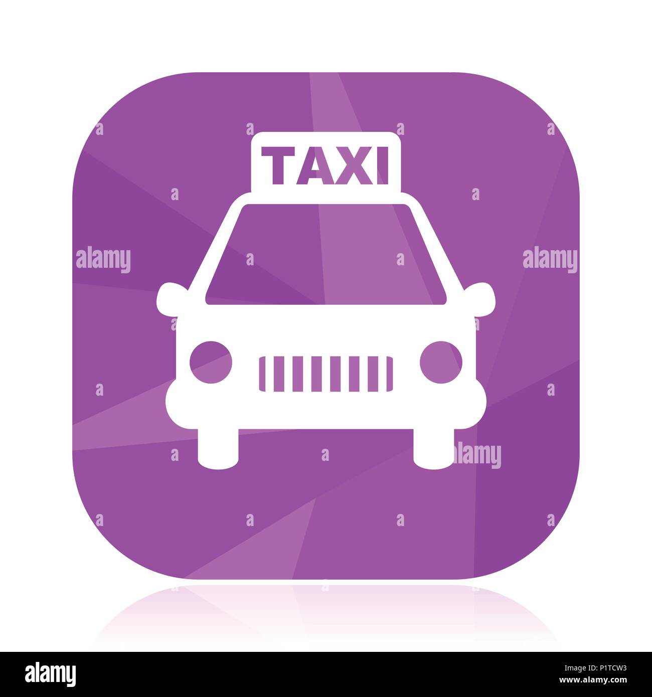 Purple Taxi Cab