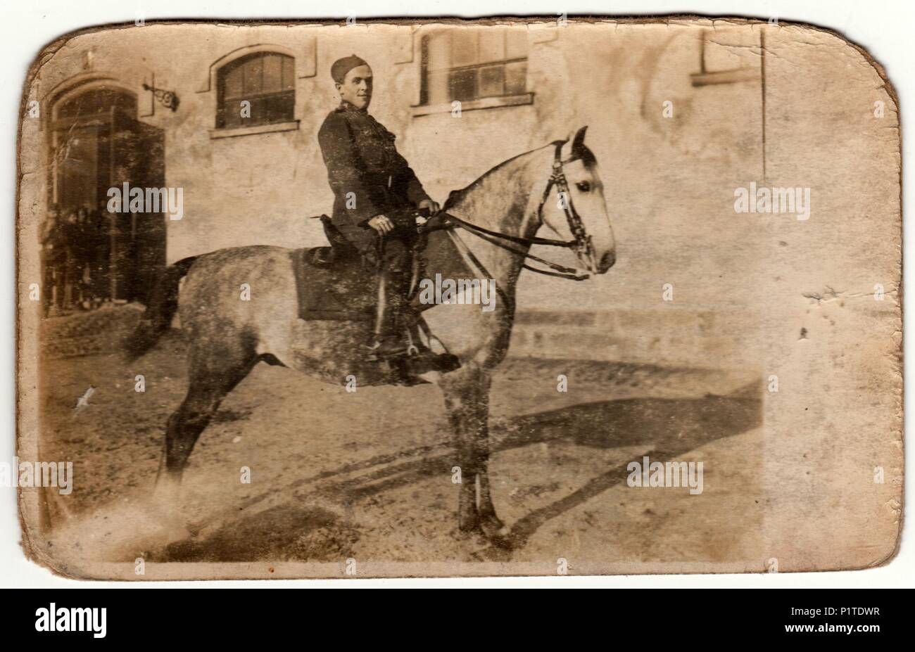 THE CZECHOSLOVAK REPUBLIC - CIRCA 1920s: Vintage photo shows a young ...