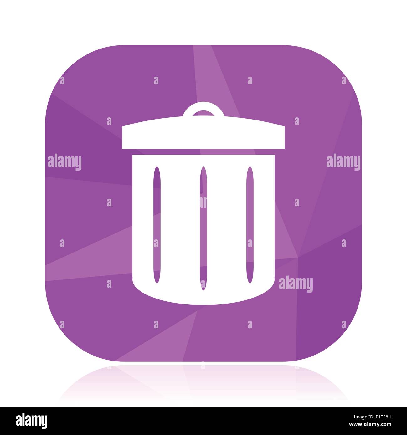 Computer waste bin symbol Stock Vector Images - Alamy