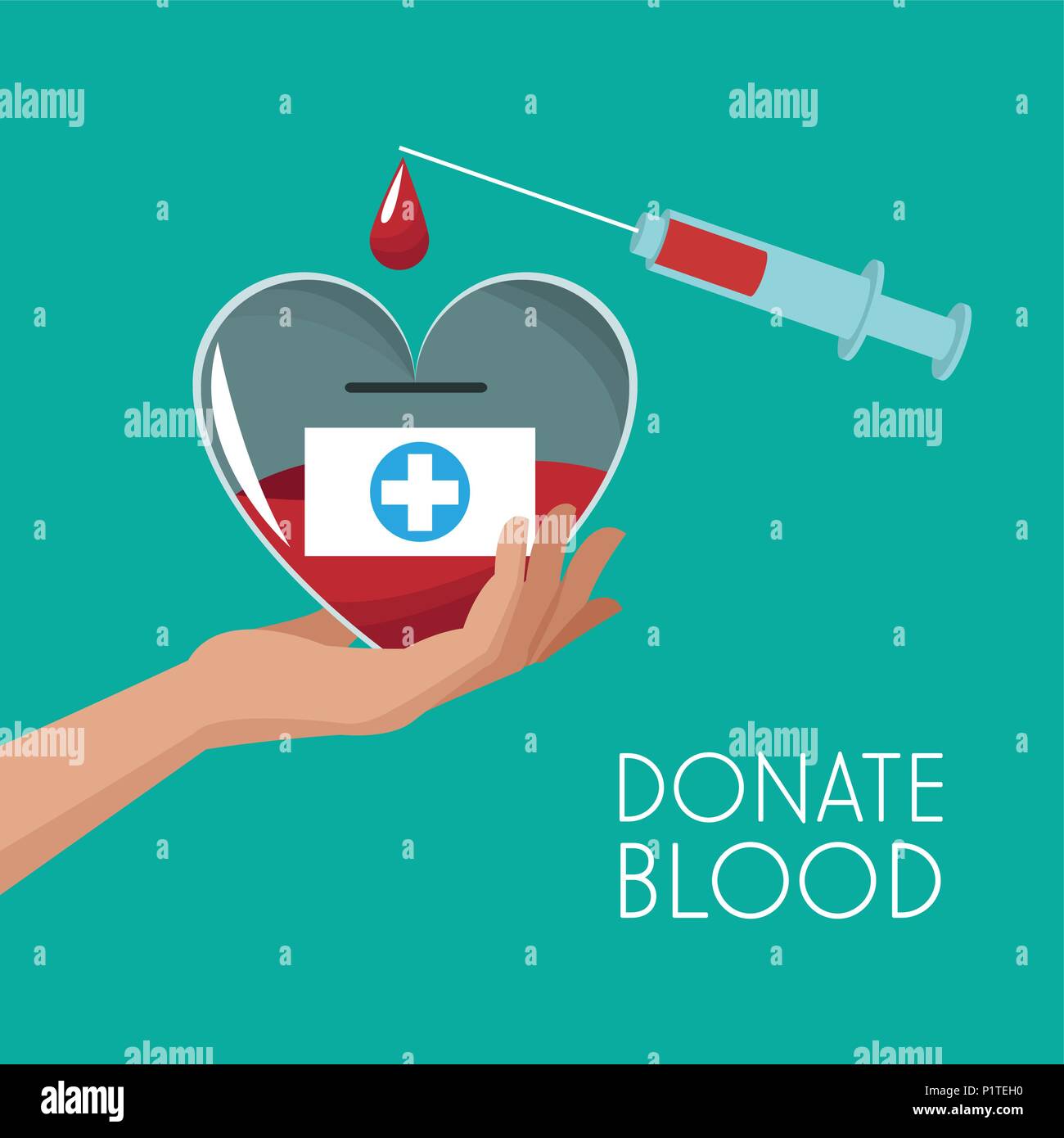 Donate blood campaign Stock Vector Image & Art - Alamy