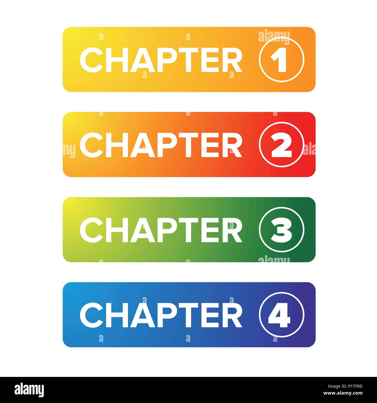 Chapter bookmark button set Stock Vector Image & Art - Alamy