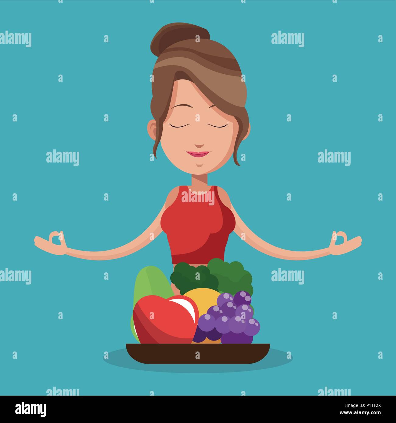 Yougn woman healthy lifestyle cartoons Stock Vector Image & Art - Alamy