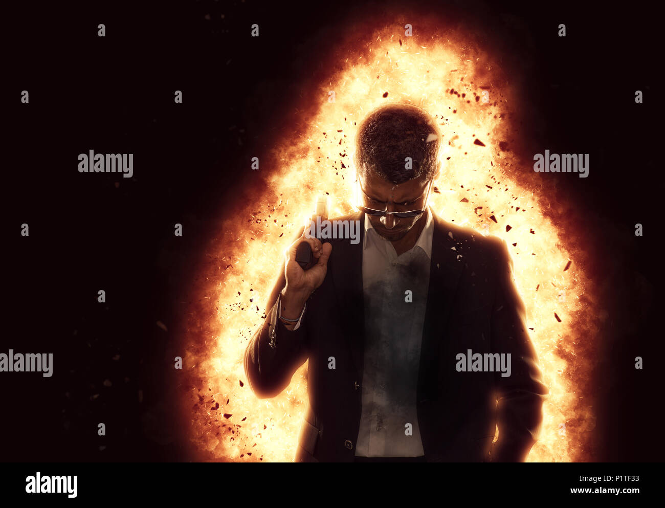 Explosion background hi-res stock photography and images - Alamy